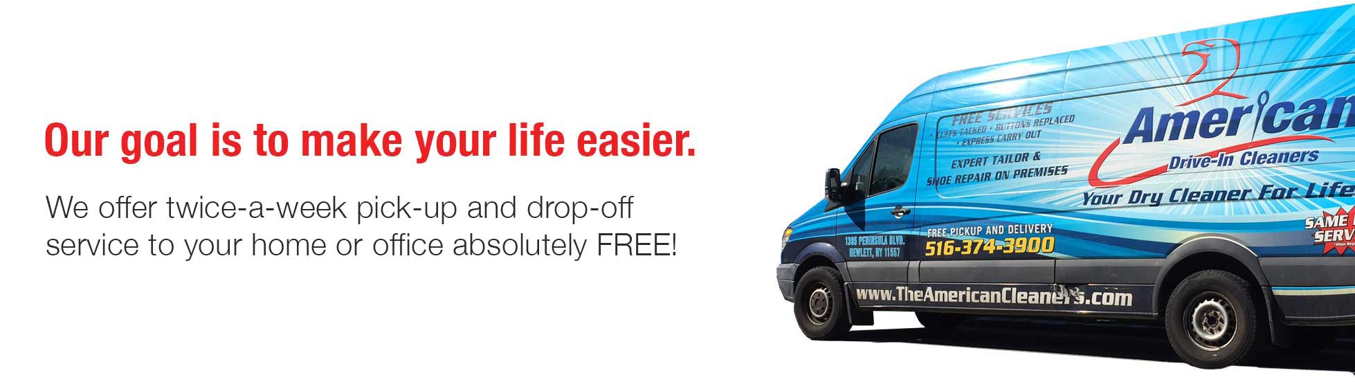 Schedule a Pick-up - The American Cleaners